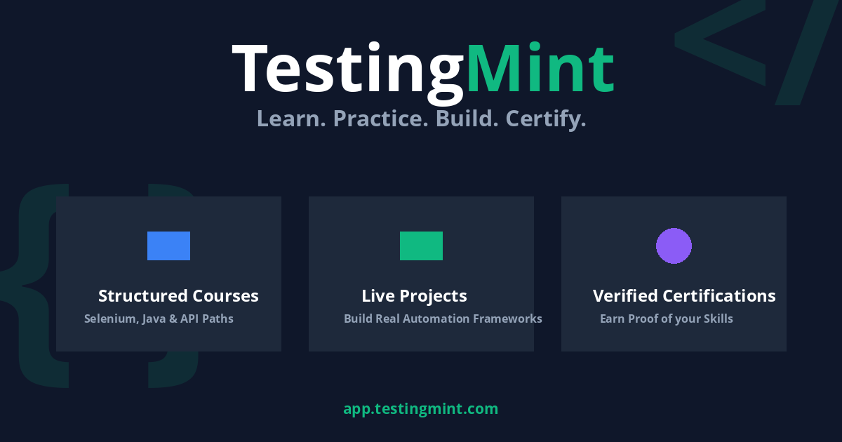 TestingMint - Learn, Practice & Master Software Testing